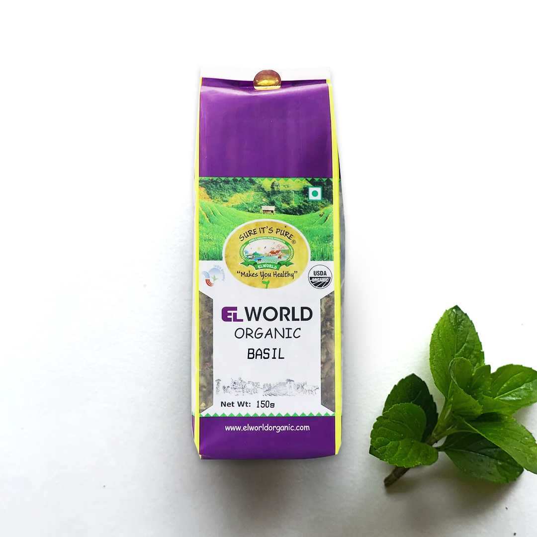 Elworld Agro & Organic Food Products Basil- 100 g – Elworld Organic