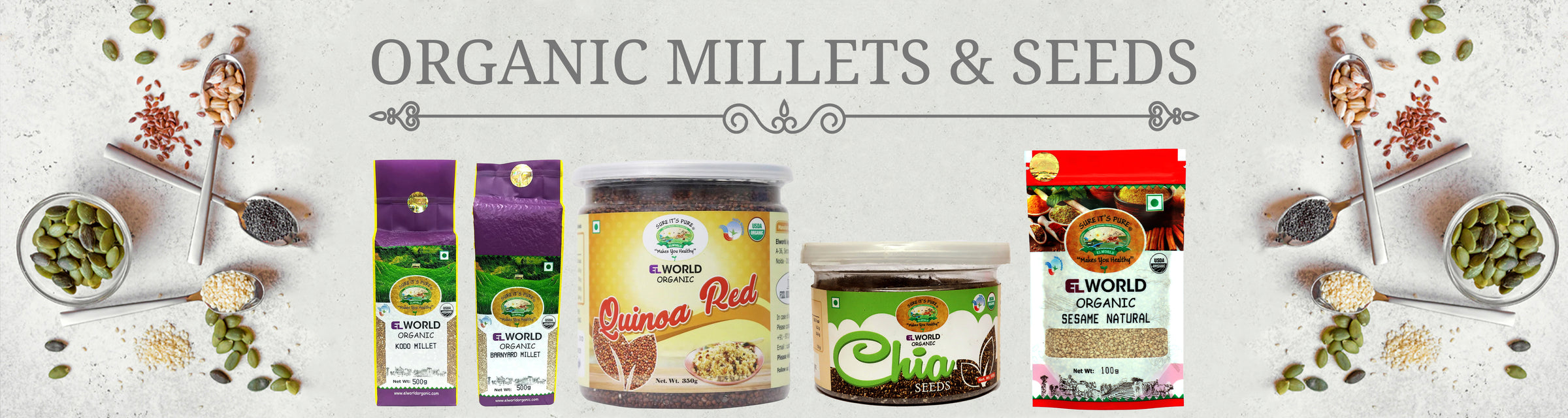 Organic Millets & Seeds – Elworld Organic